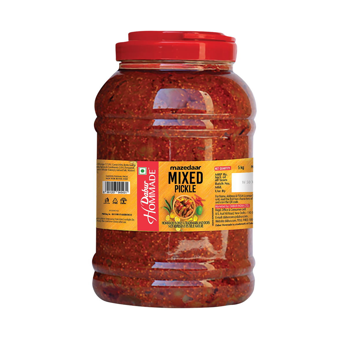 Buy Dabur Hommade Mixed Pickle - 5kg Online at Best Price in India
