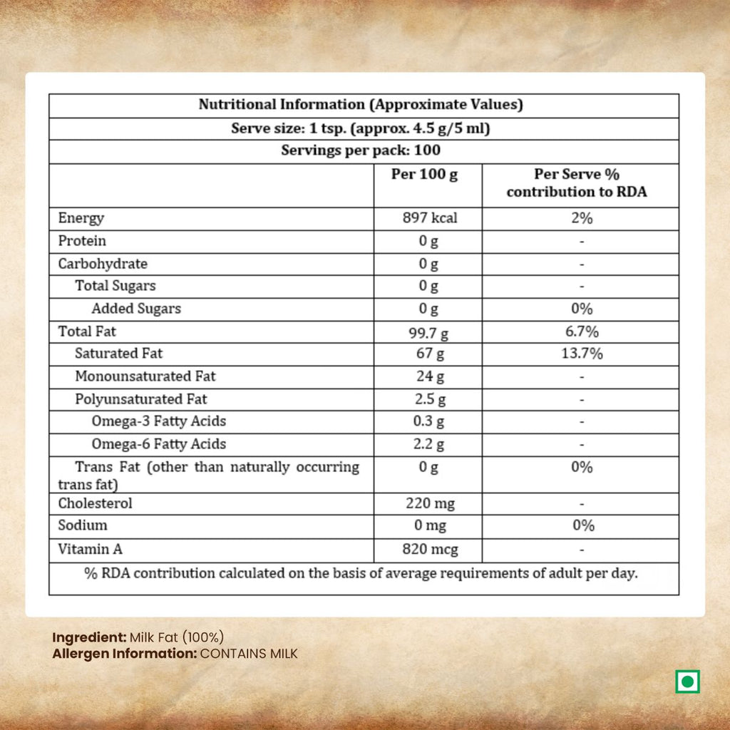 Buy Best Dabur A2 Cow Ghee | Rich in Vitamin A & Antioxidant | Bilona ...